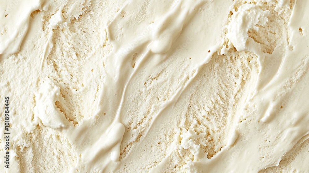 Photo Stock close-up texture of vanilla flavor gelato, featuring the ...