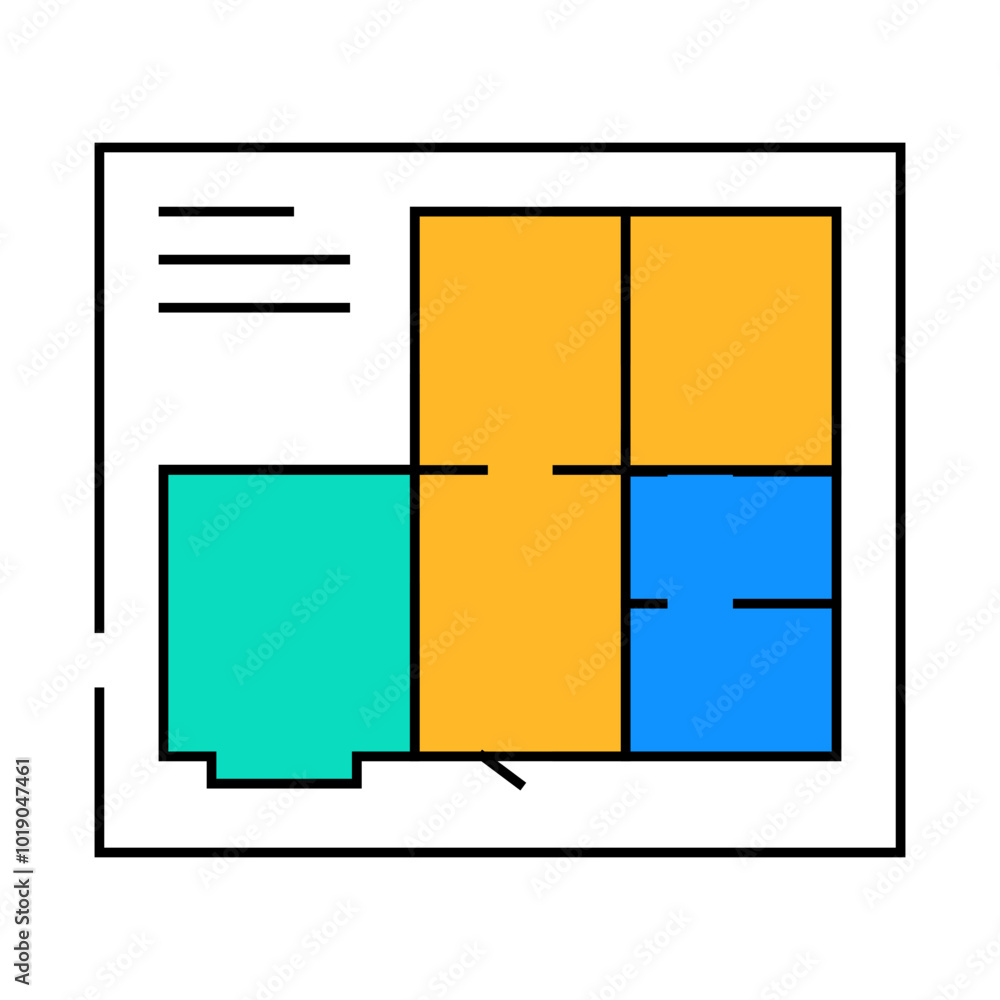 floor plans architectural drafter line icon vector. floor plans ...