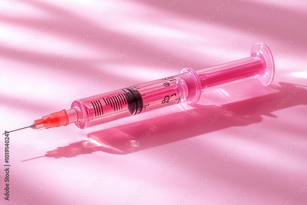 ozempic injection on a soft pink backdrop emphasizes its role in weight ...