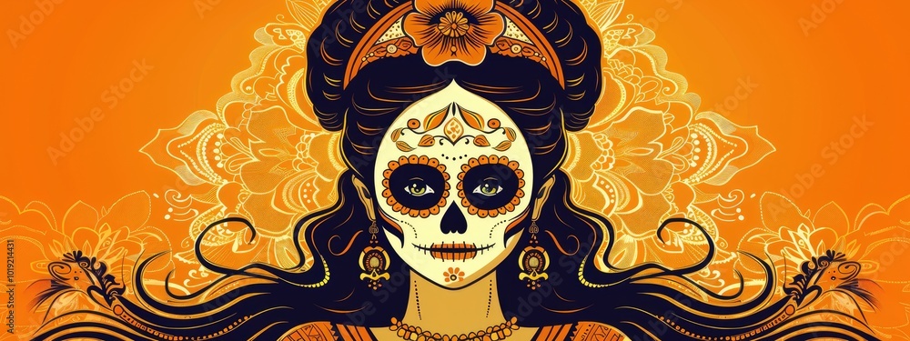 Celebrating the dead: happy Dia de los Muertos, honoring and ...