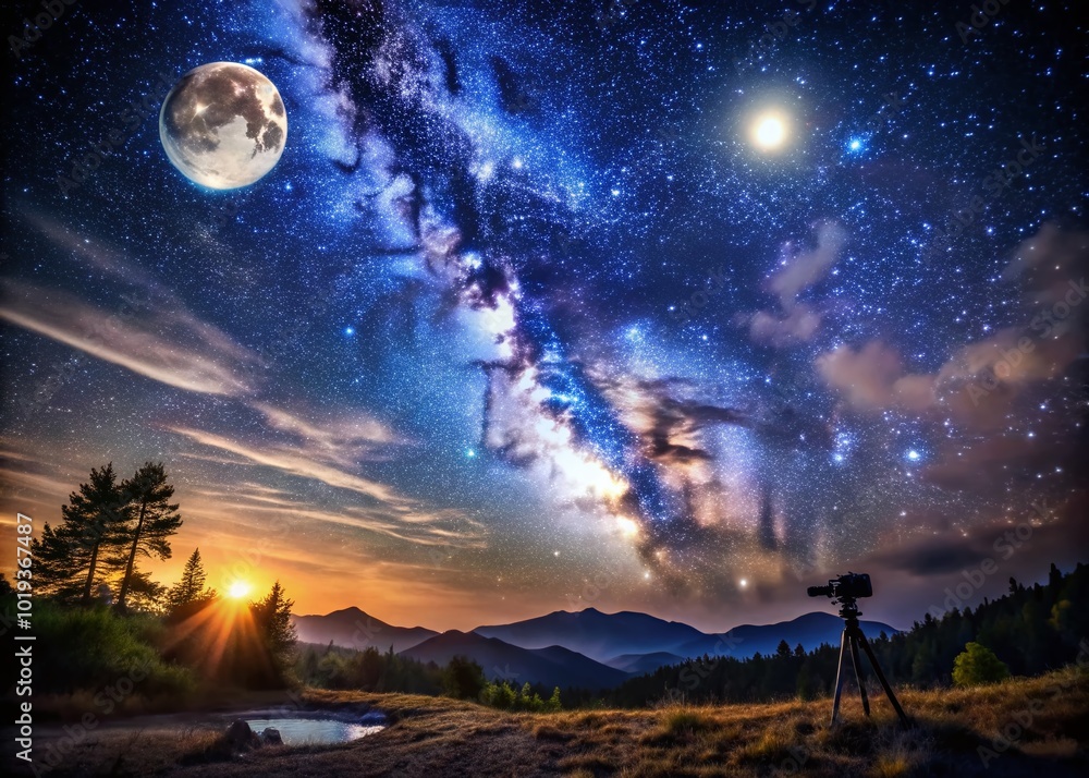 Step-by-step guide on how to draw a beautiful and captivating night sky ...
