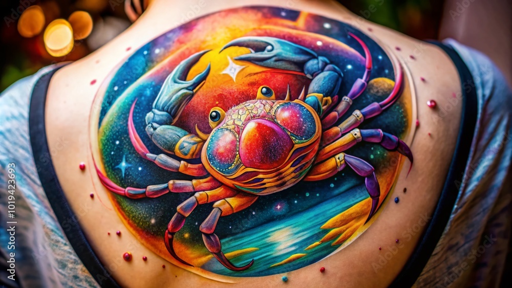 Unique Cancer Zodiac Tattoo Designs Featuring Creative Illustrations ...