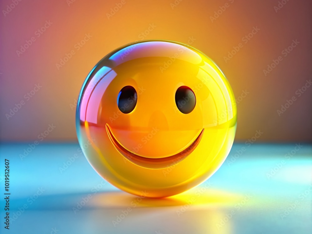 Vibrant Transparent Smiley Face Emoji on a Clean Background for Fun and ...