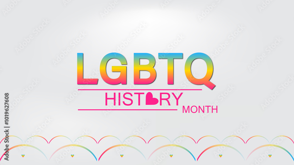 Visual representation of LGBTQ History Month, highlighting vibrant ...