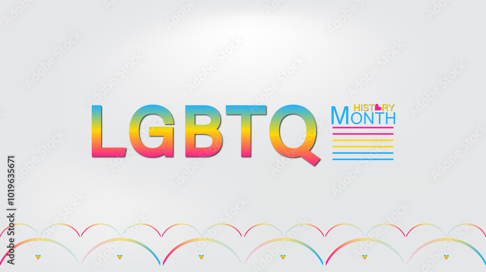 Visual representation of LGBTQ History Month, highlighting vibrant ...