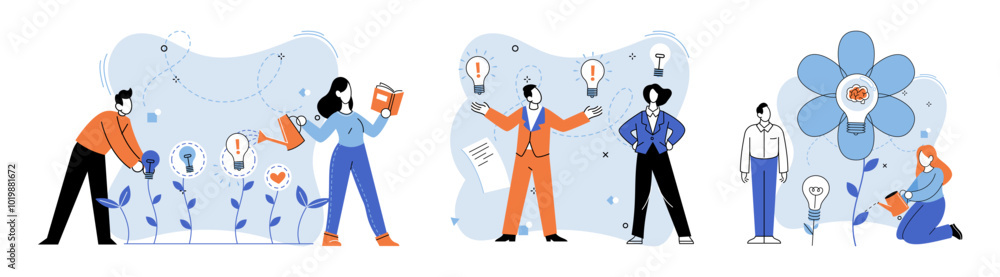 Unconventional thinking vector illustration. Unleash your creativity ...