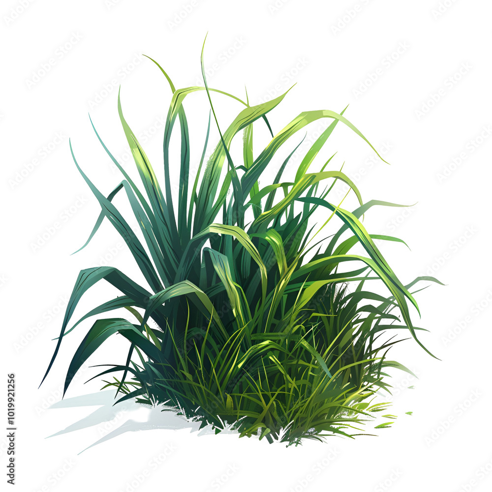 Green Grass Meadow Clipart Vector Illustration Stock Illustration ...