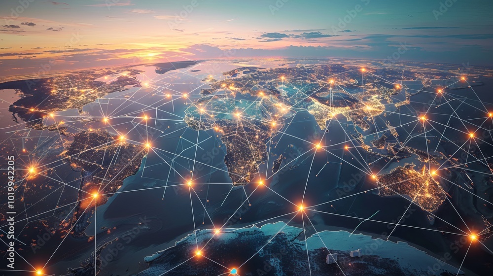 Intricate global value chains connecting manufacturers, suppliers, and ...