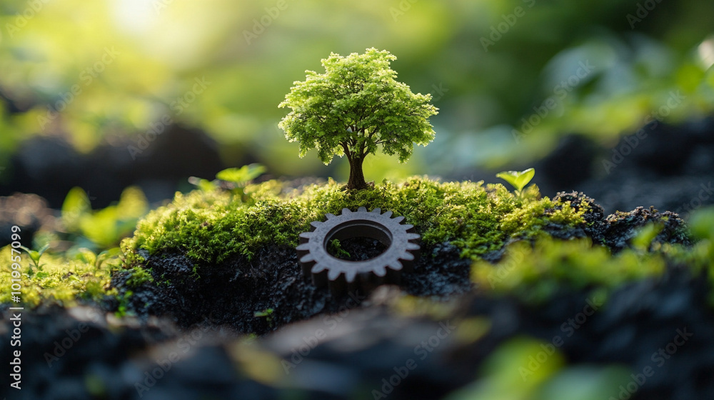 Volunteers clean up a polluted beach, symbolizing community effort ...