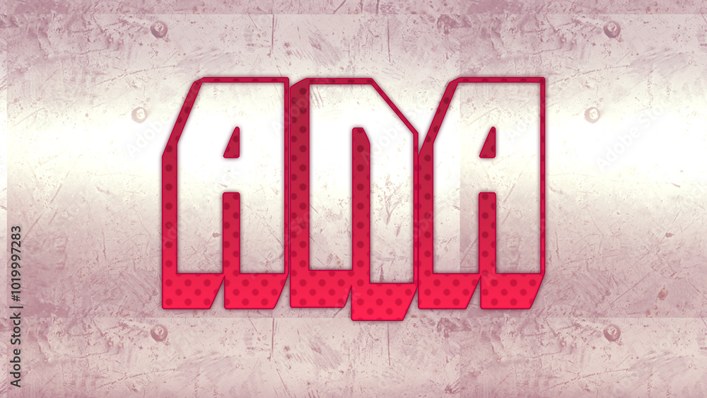 Cute 3d bold outline pink Arabic word design of Ana on white background ...