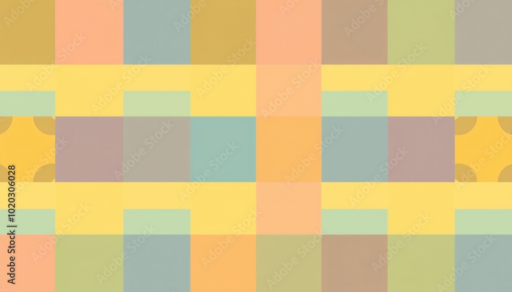 Pastel Block Patterns Pastel Color Palettes Stock Illustration | Adobe ...