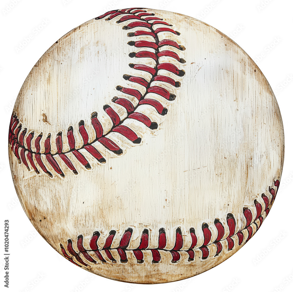 Vintage Baseball Illustration with Transparent Background for Sports ...