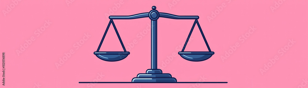 Balanced scales of justice symbolize fairness and equality, set against ...