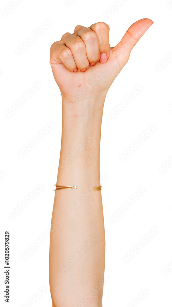 Thumbs up png hand gesture sticker, like sign language on transparent ...