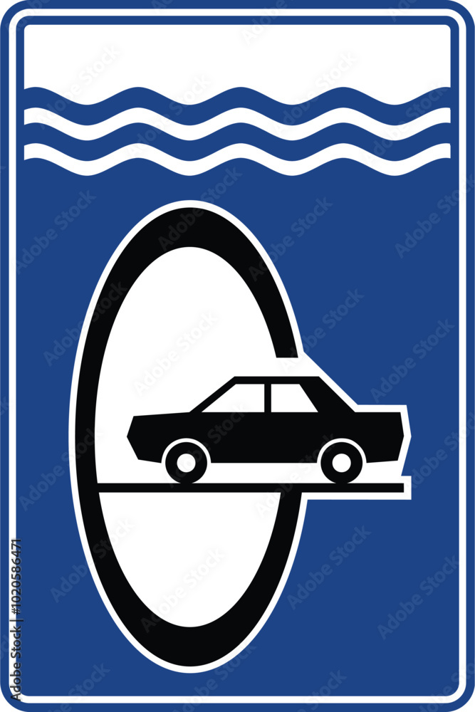 Underwater Tunnel, Road signs in Turkey. Standard traffic signs on ...