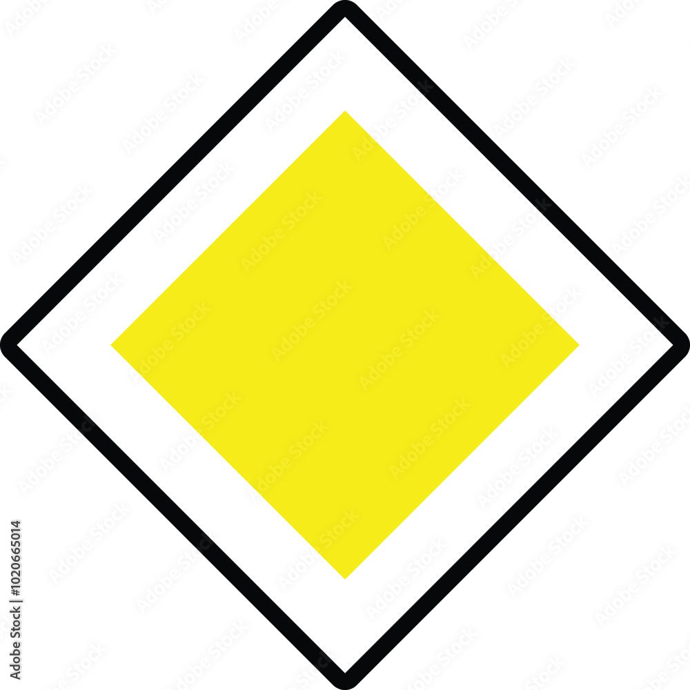 Priority road, Road signs in Turkey. Standard traffic signs on Turkish ...