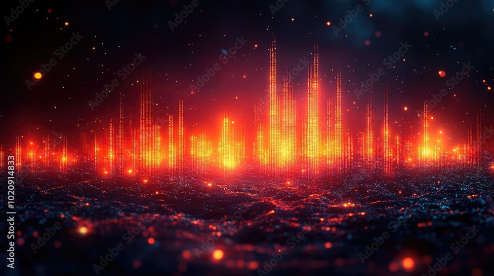 Stock market candlestick chart displaying patterns and movements Stock ...