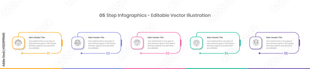 five step Infographics Design process Template, Chart diagram, Graph ...