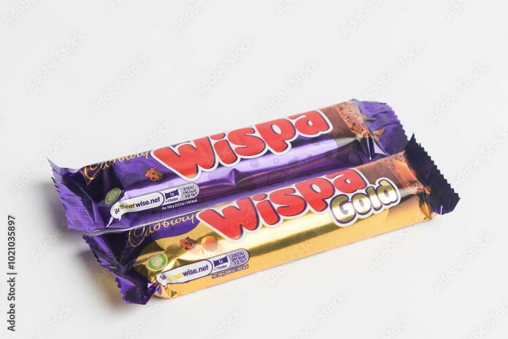 Cadbury's Wispa and Wispa Gold Stock Photo | Adobe Stock