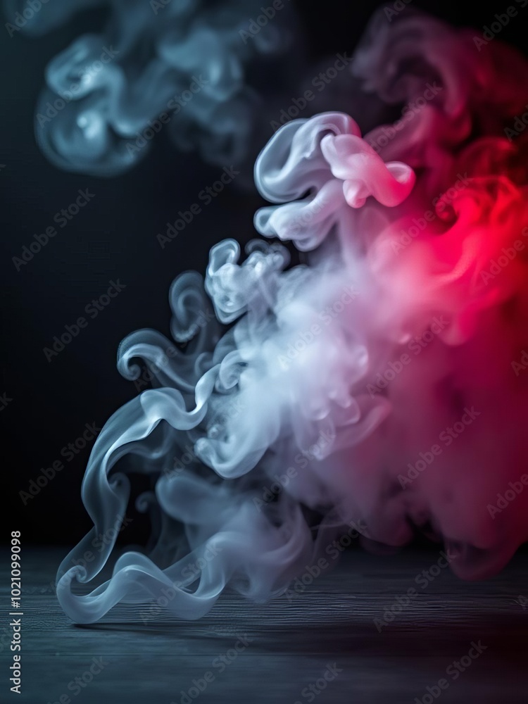 Blurred smoke on black background realistic smoke on floor for overlay ...