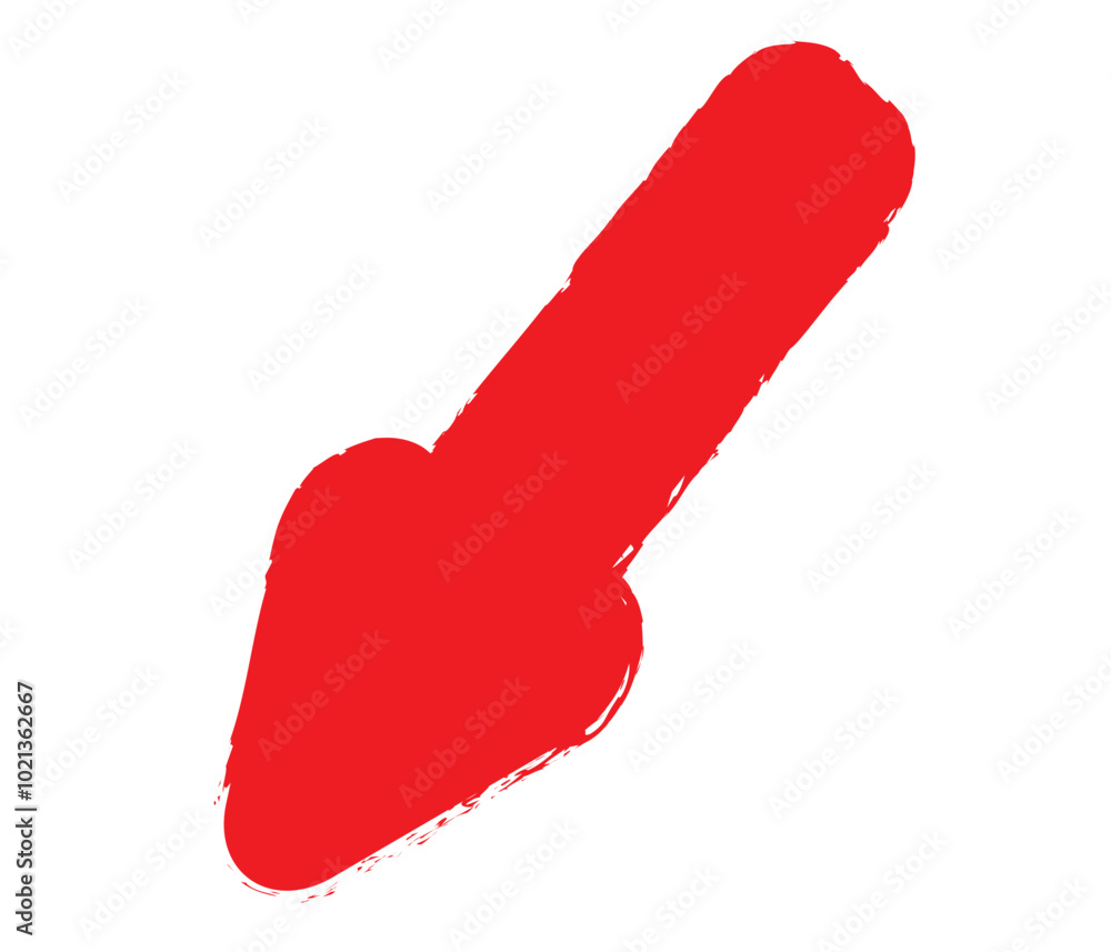 illustration of a red arrow with transparent background.arrow curved ...