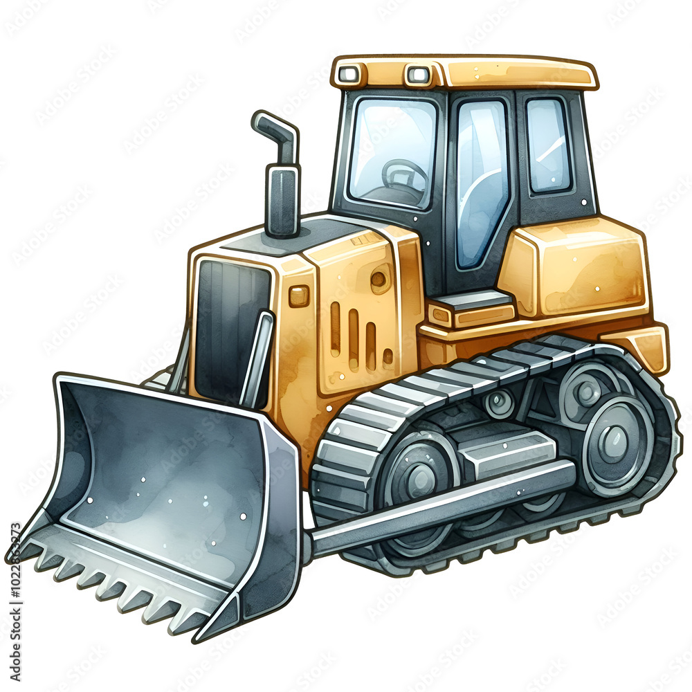 Ilustración de Stock Transport Clipart Set Watercolor Public ...