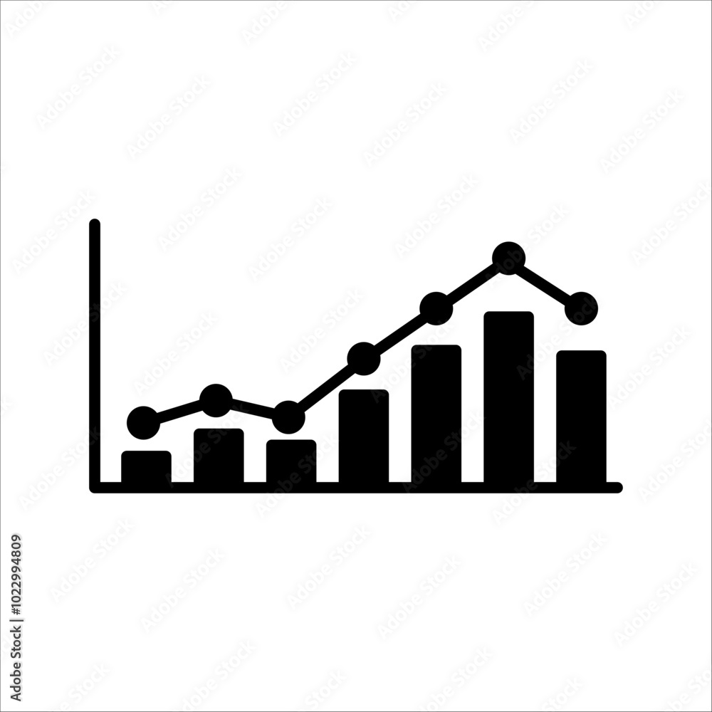 vector illustration of upward and downward economic growth. Decent Work ...