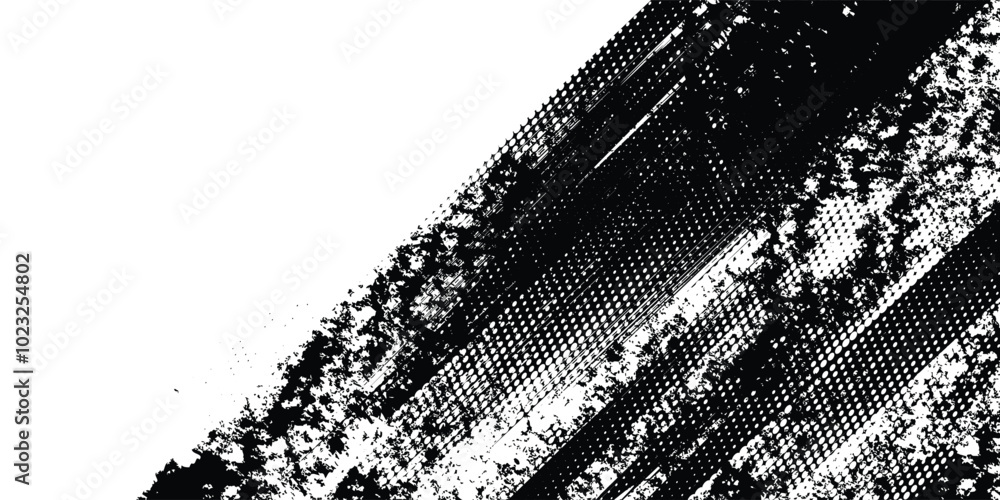 Vector de Stock Tire tread marks, wheel textures, tire marks - car ...