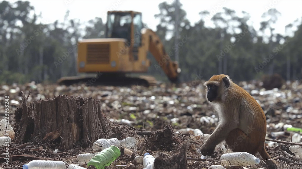 Rainforest Deforestation and Plastic Pollution: Wildlife Struggling ...