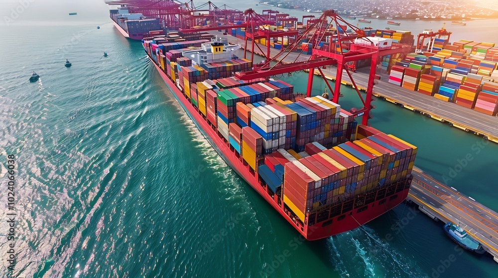 Ai maritime logistics visualized in an infographic showing how ...