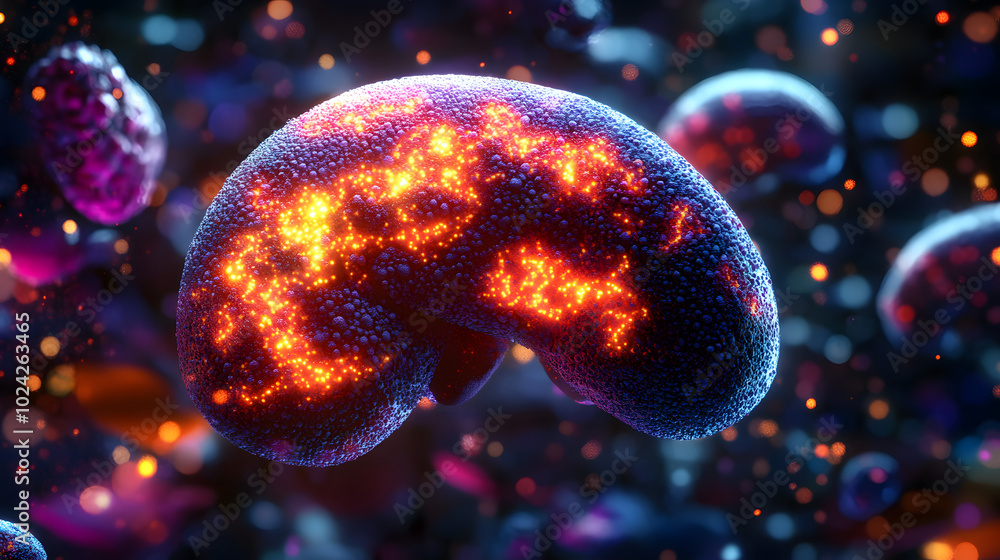 3d medical illustration showcasing progression of liver disease from ...