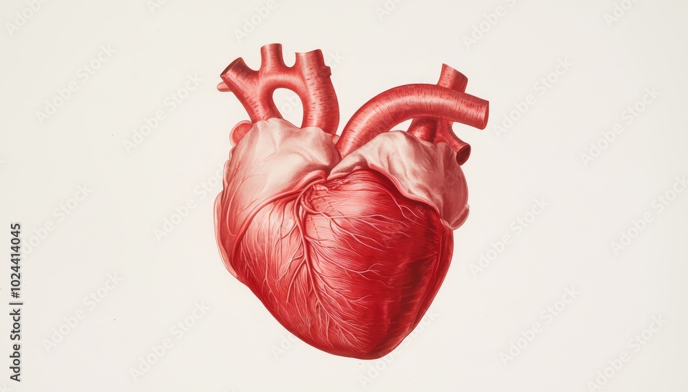 A side view of the heart, showing the symmetry between the left and ...