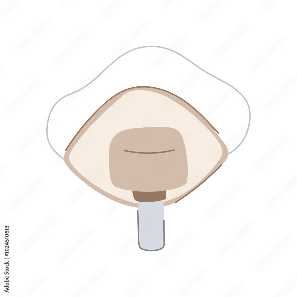 aviation oxygen mask cartoon. medical portable, resuscitation equipment ...