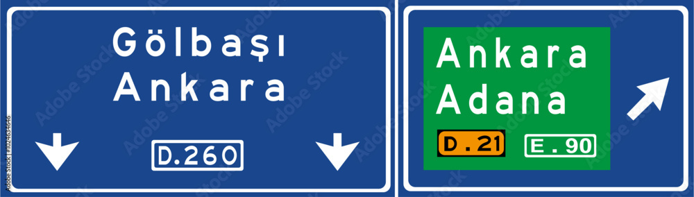 Warning Signs, Turkey Highway Standard Traffic Signs (Turkish ...