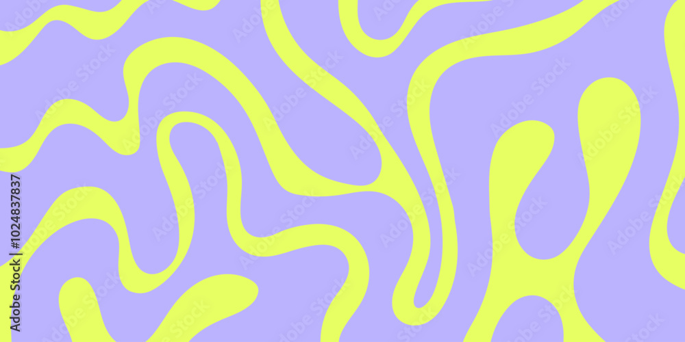 Psychedelic trippy y2k retro background vector design. Groovy abstract ...