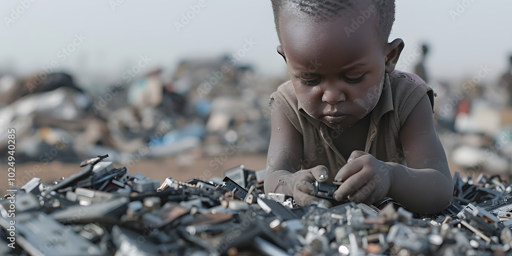 African Child Working in a Landfill | Highlighting the Challenges of ...