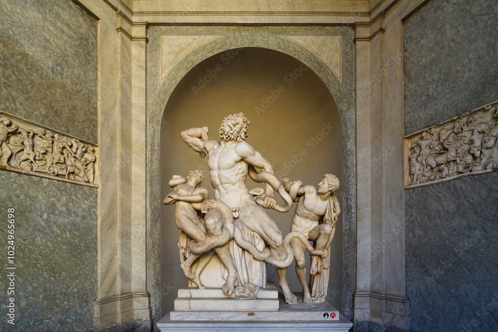 Rome, Italy - September 20, 2024: Laocoon and His Sons is one of the ...
