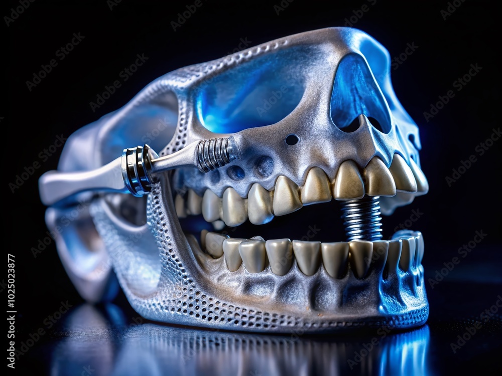 3D Printed Titanium Prosthesis for Lower Jaw Bone Implantation ...