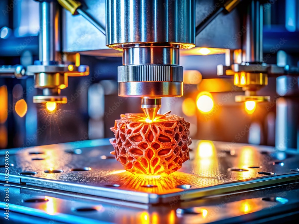 Advanced metal 3D printer using selective laser melting technology to ...