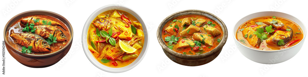 Fish Curry clipart collection, symbol, logos, icons isolated on ...
