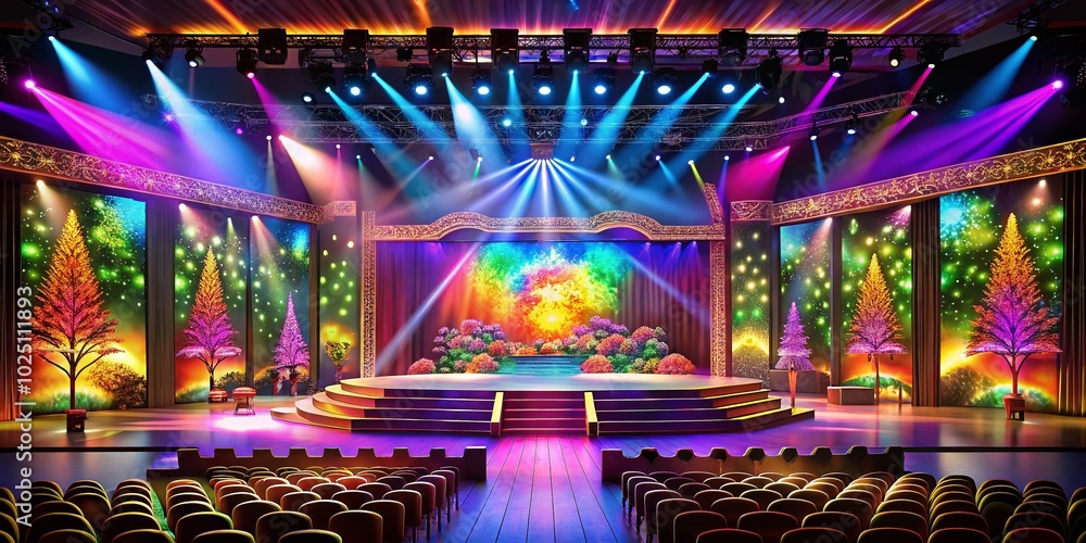 Creative Stage Background Design for Events, Performances, and ...