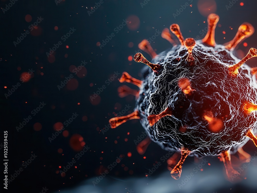 Lymphoma tumor shrinking due to innovative medical treatment, close-up ...