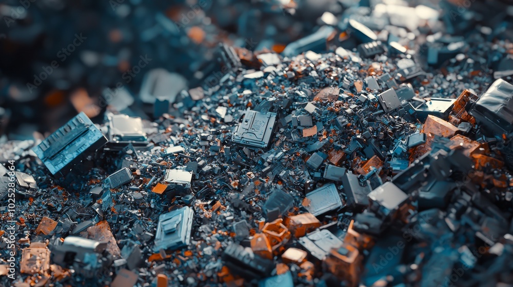E-waste recycling centers disassemble and recycle circuit boards and ...