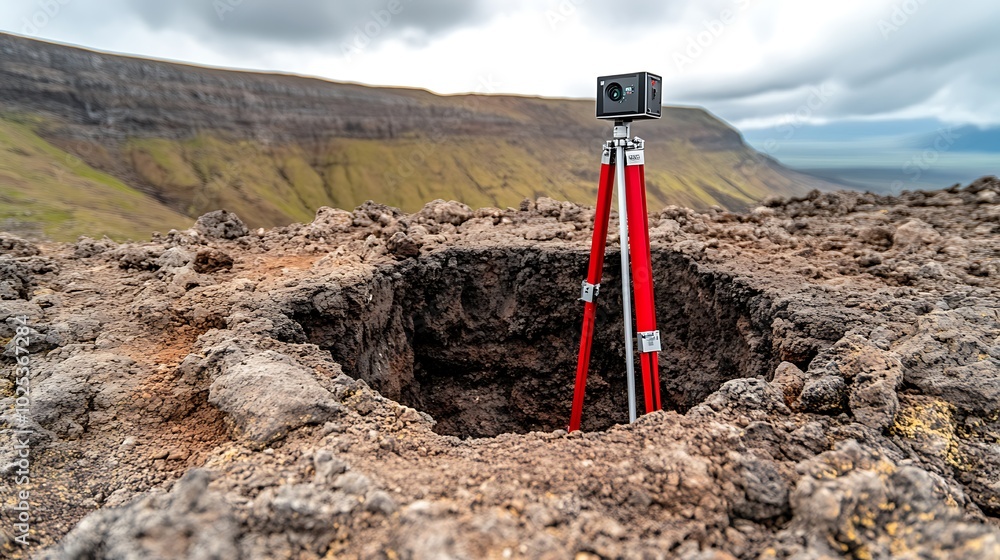Volcano Surveillance Using Radar Technology: A volcanic landscape with ...