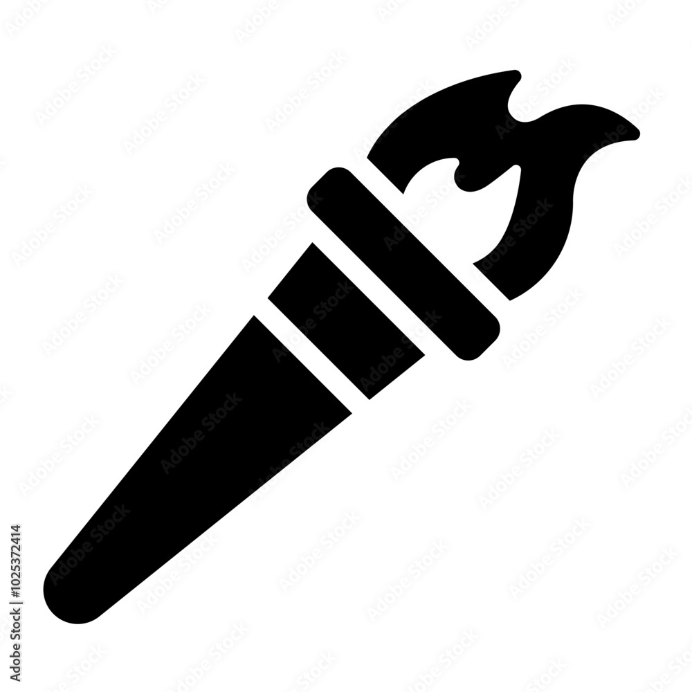 Flame torch cultureizing light and guidance in ancient Egyptian culture ...