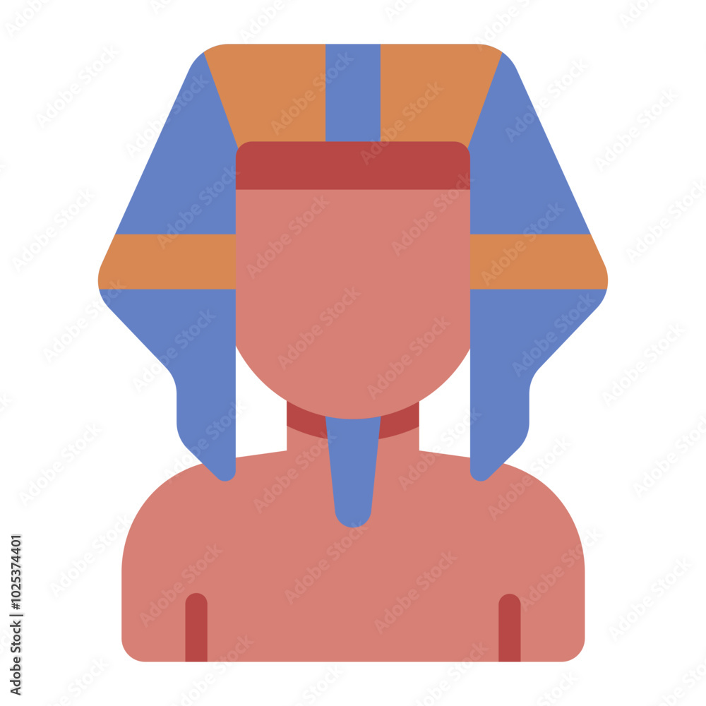 Pharaoh bust avatar representing the rulers and legacy of ancient Egypt ...