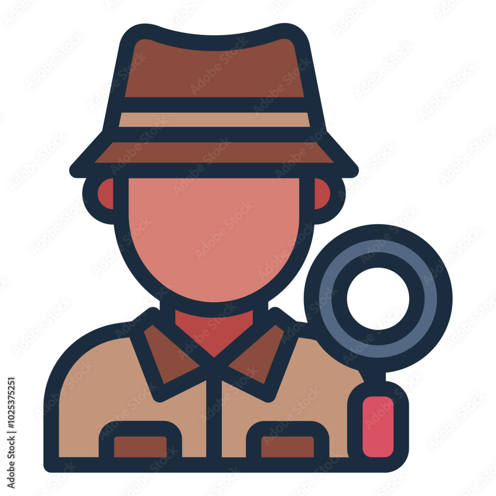 Archaeologist avatar representing the profession of exploring and ...