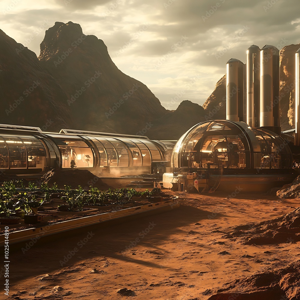 labgrown food production facility malfunctioning due mars harsh ...