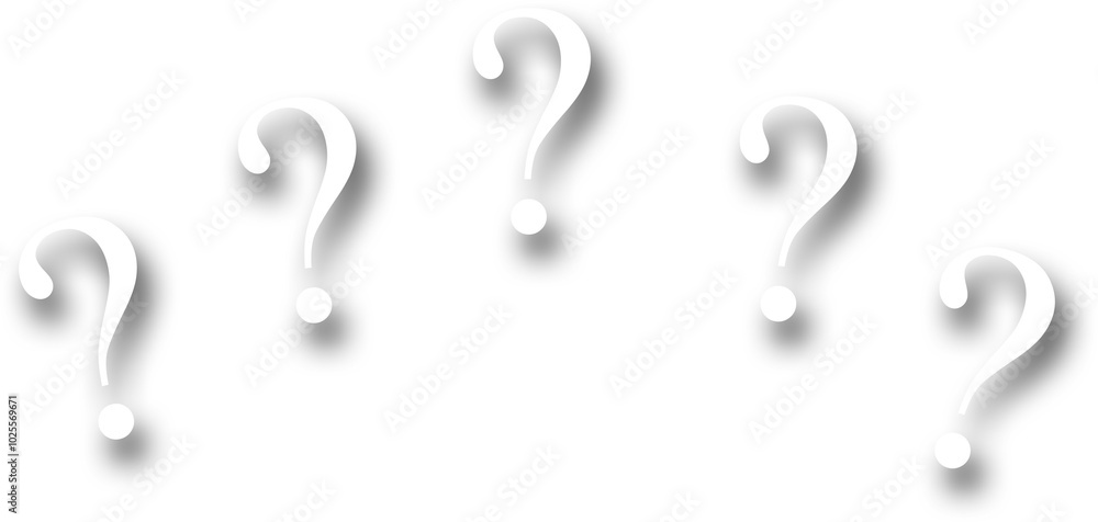 Digital png illustration of question marks on transparent background ...