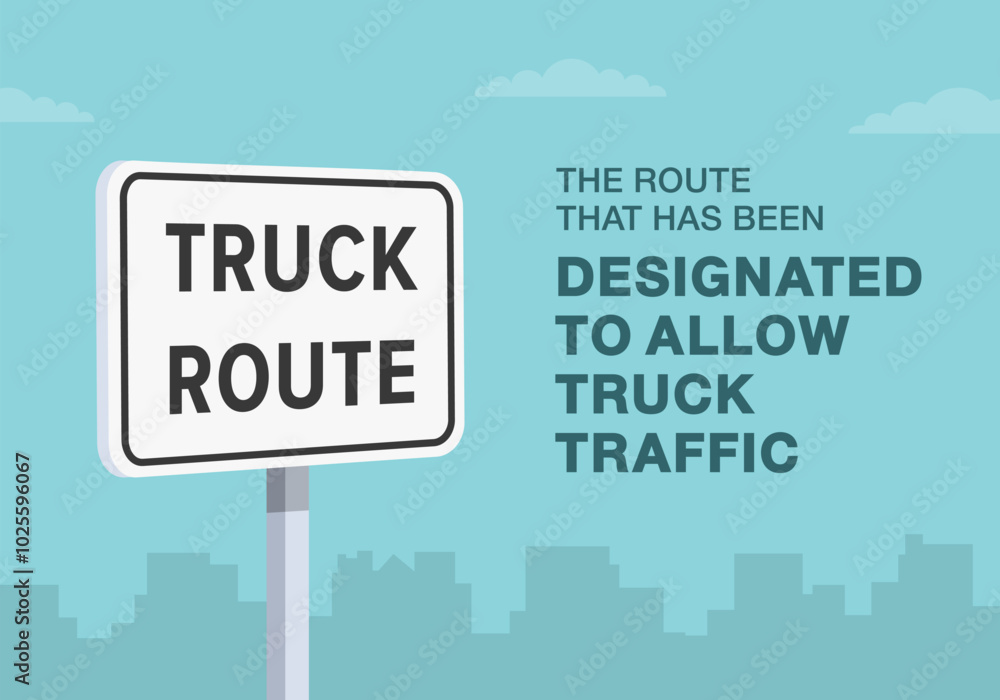 Safe driving tips and traffic regulation rules. Close-up of United ...